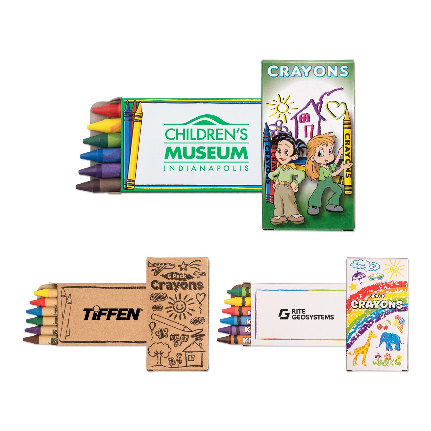 #6PKCRA 6 Pack Kids Crayons
