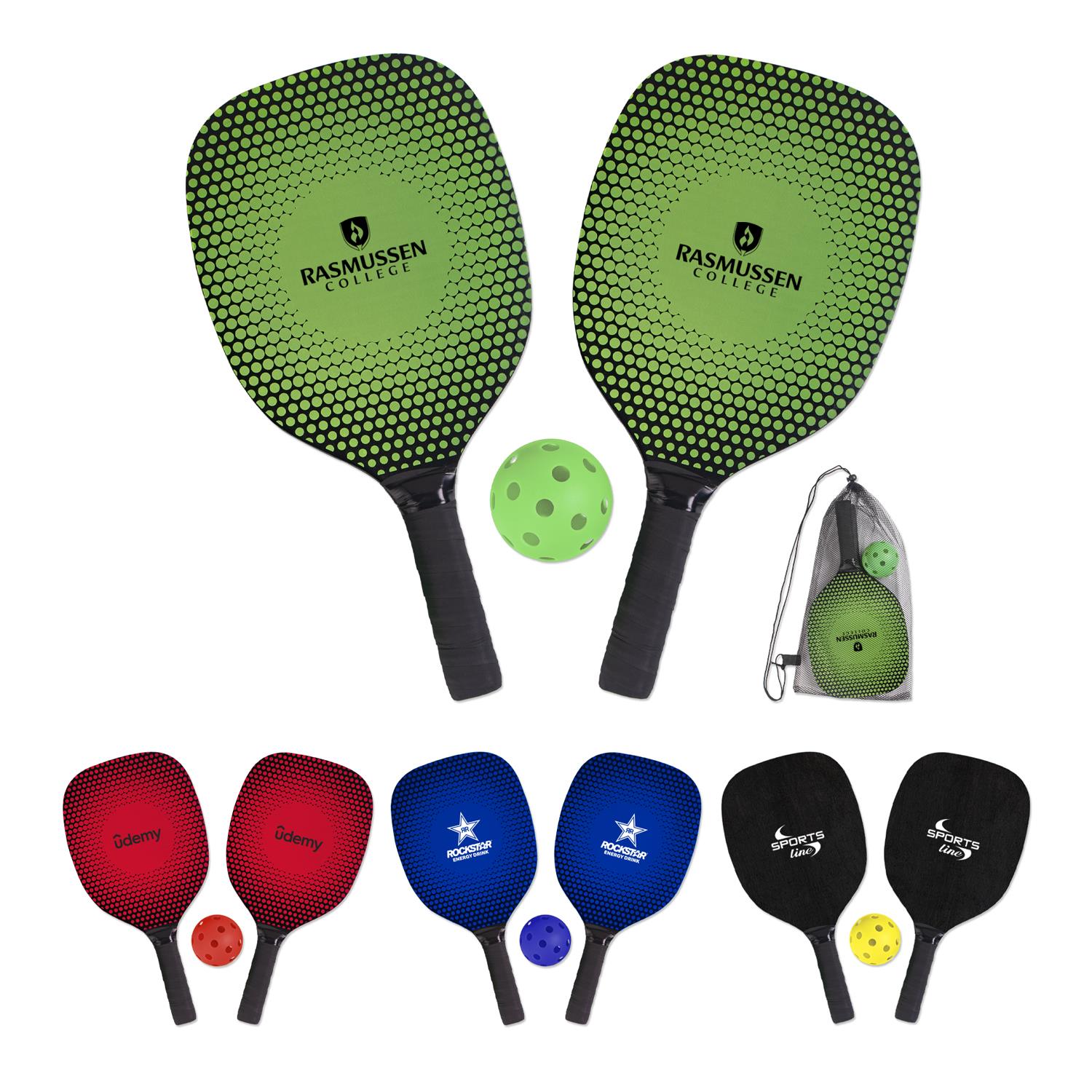 #PCKLBL4 Pickleball Set in Mesh Bag