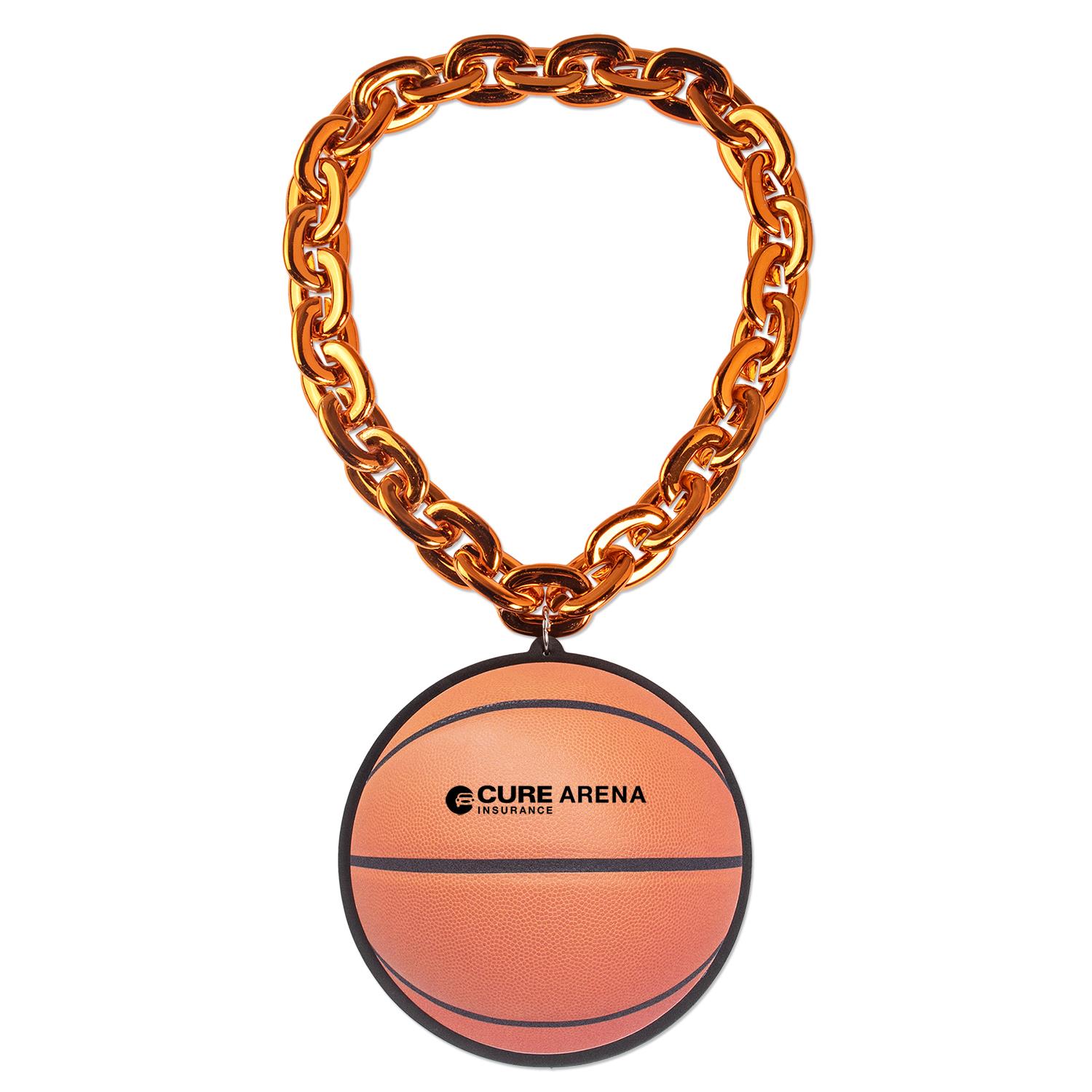 #S55208X Basketball EVA Medallion with Jumbo Chain