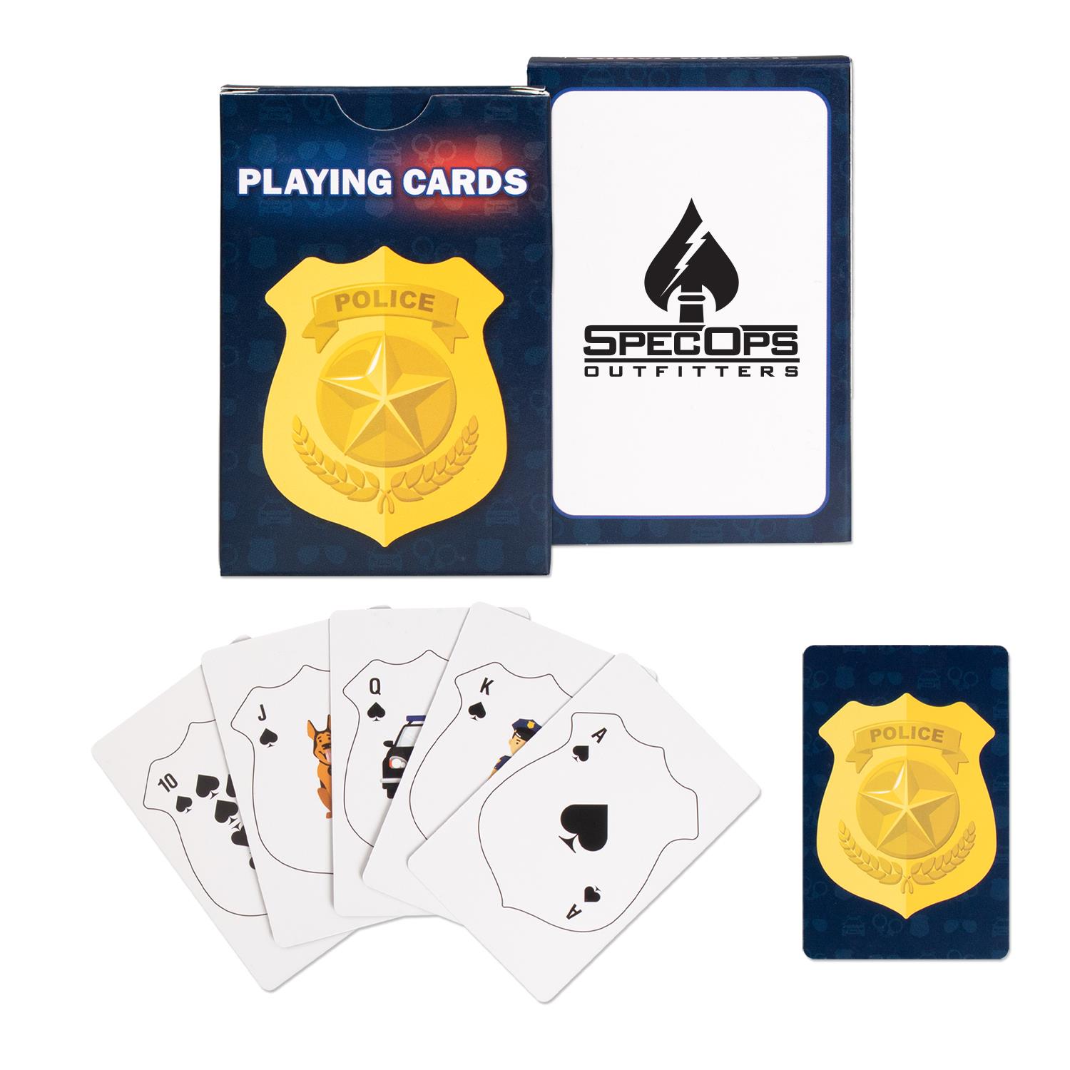 #S66114X Police Safety Playing Cards