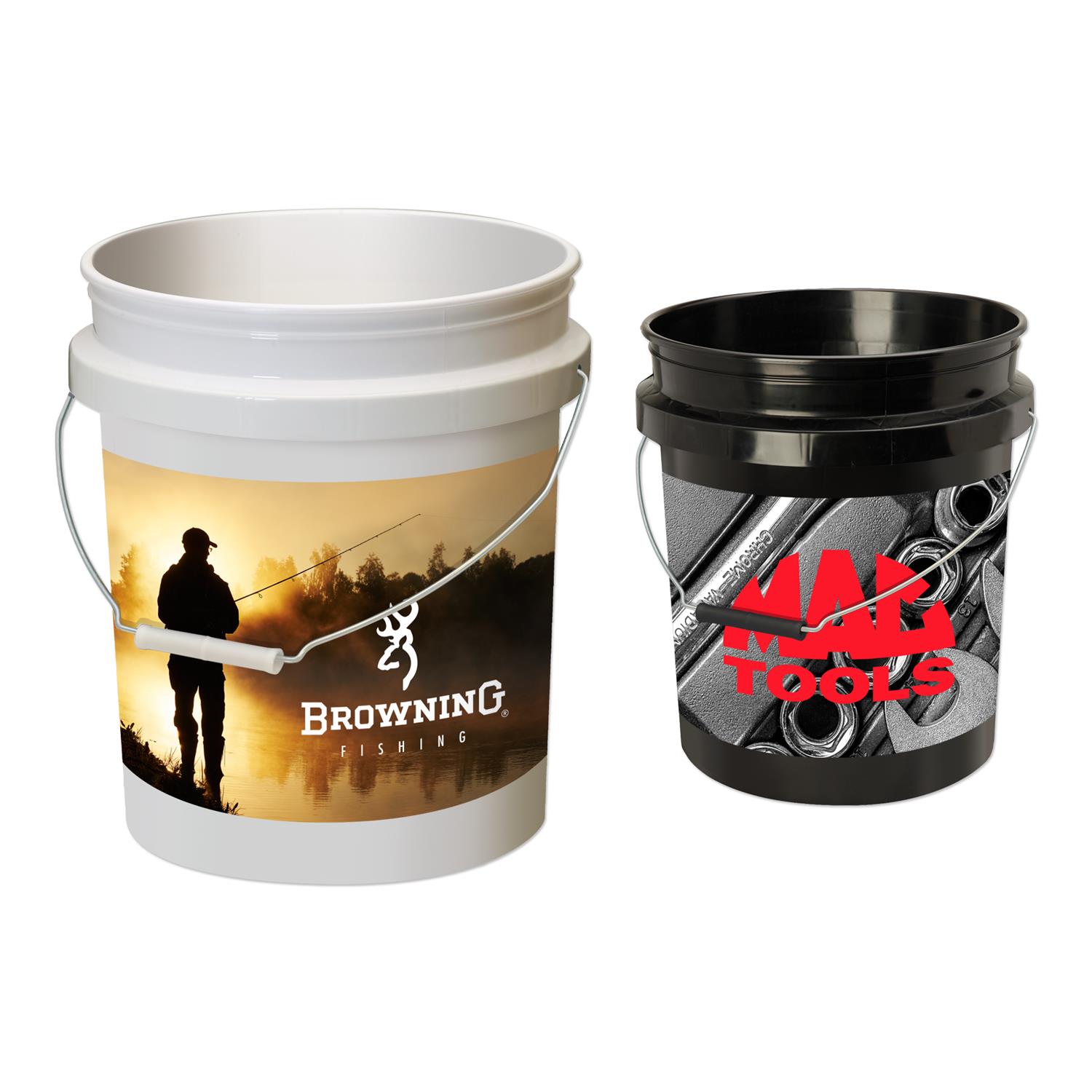 #SHFMBK 5 Gallon Custom Metal Handle Bucket