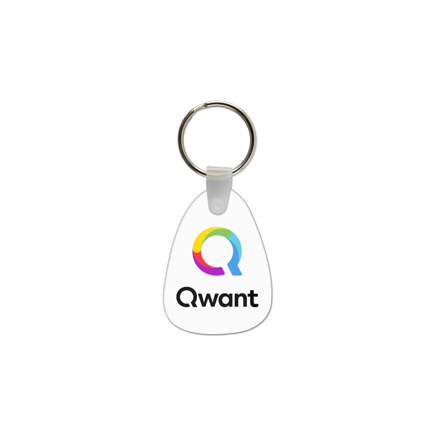 #WL1891 Tear Drop Shaped USA Made Vinyl Keychain