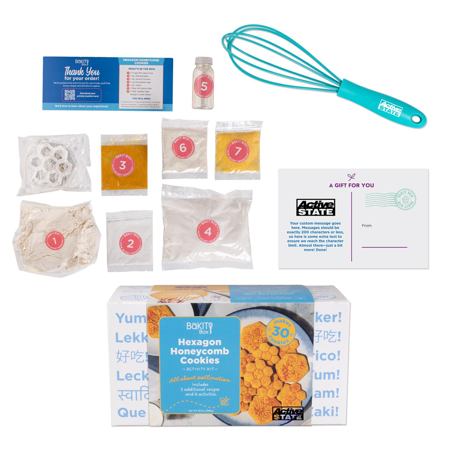 #WL1999X Hexagon Honeycomb Cookies Kit